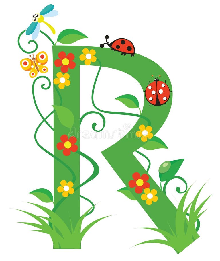 Letter R Alphabet Butterfly Stock Illustrations – 38 Letter R Alphabet ...
