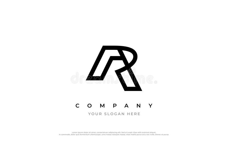R Letter Logo Design Creative Ar Letters Icon Stock Illustrations – 84 ...