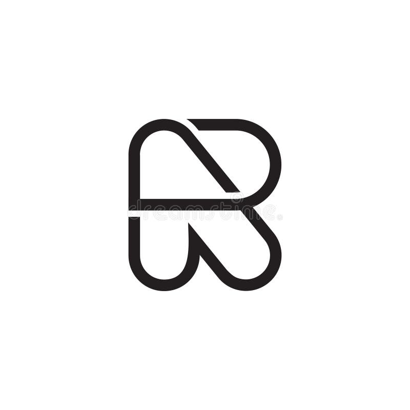 Letter R Arrow Infinity Line Symbol Logo Vector Stock Vector ...