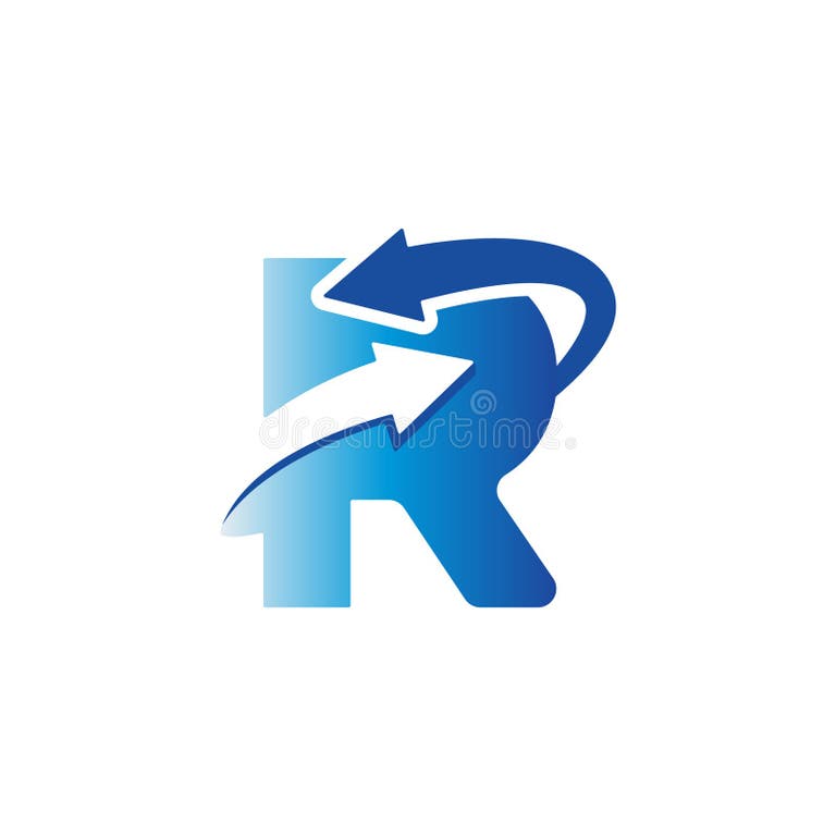 R Letter Arrow Logo Stock Illustrations – 1,595 R Letter Arrow Logo ...