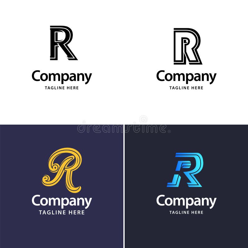 Letter R Big Logo Pack Design Creative Modern Logos Design for Your ...
