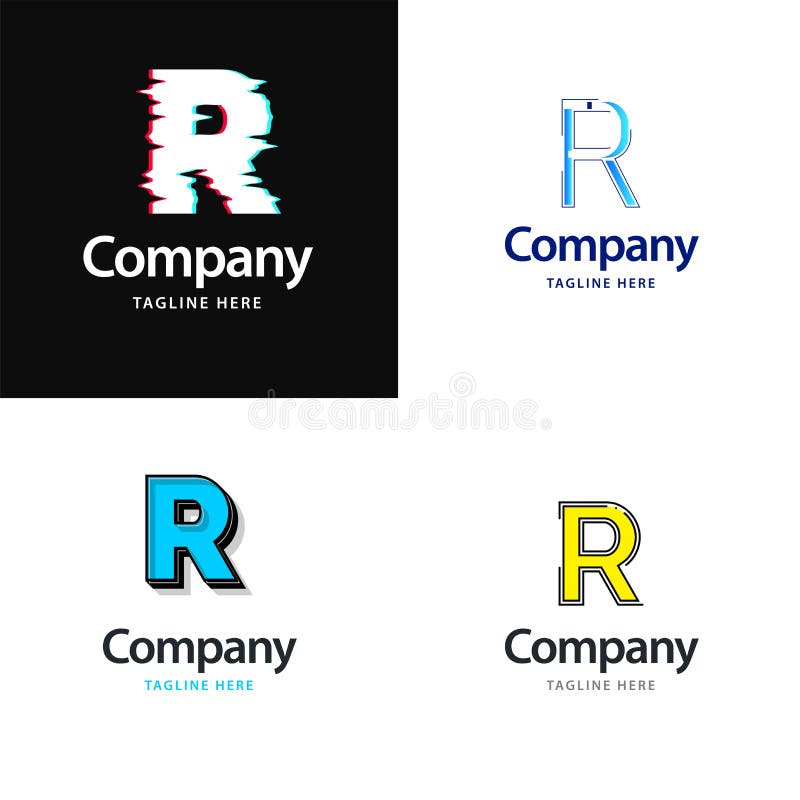Letter R Big Logo Pack Design Creative Modern Logos Design for Your ...