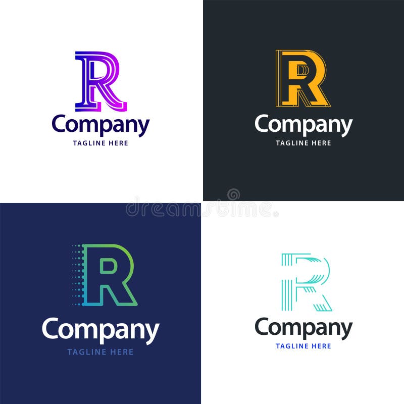 Letter R Big Logo Pack Design Creative Modern Logos Design for Your ...