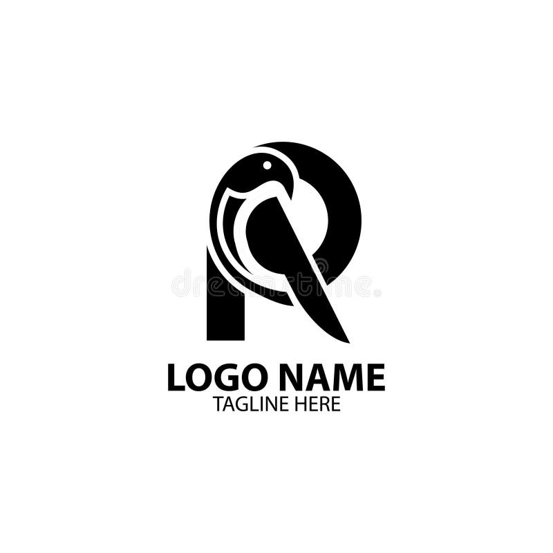 Letter R Bird Logo Design Vector Stock Illustration - Illustration of ...