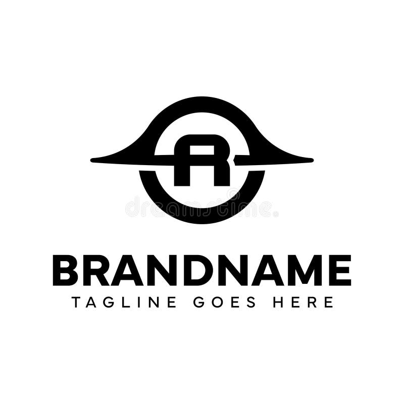 Letter R Black Hole Logo, Symbolizing Mystery, Depth, and Powerful ...