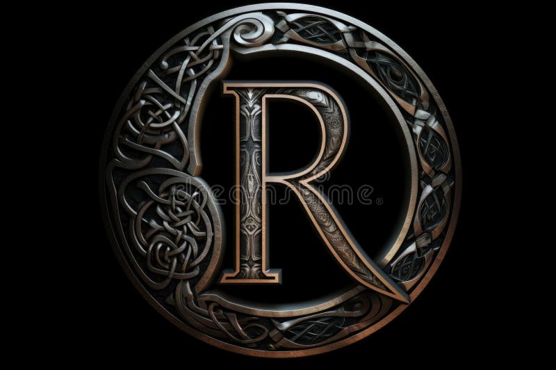 Celtic Letter R Stock Illustrations – 19 Celtic Letter R Stock ...