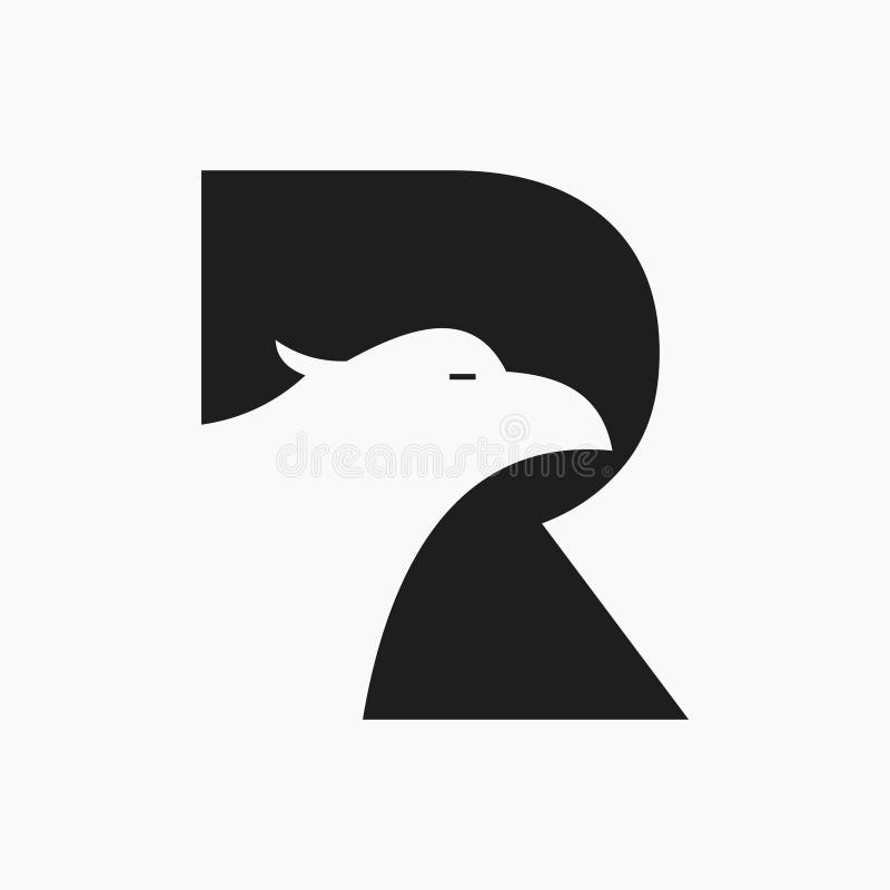 Letter R Eagle Logo Design. Transportation Symbol Vector Template Stock ...