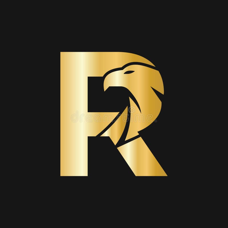 Letter R Eagle Logo Design. Transportation Symbol Vector Template Stock ...