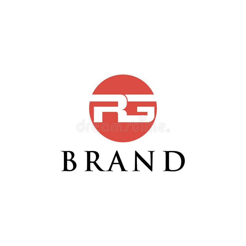 Letter R G logo design stock vector. Illustration of finance - 175293985