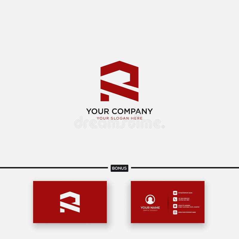 Letter R Home Logo Real Estate Stock Vector - Illustration of ...