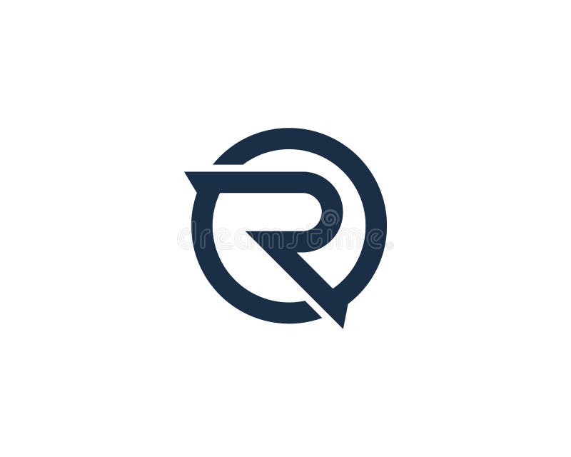 Letter R Icon Logo Design Element Stock Vector - Illustration of ...