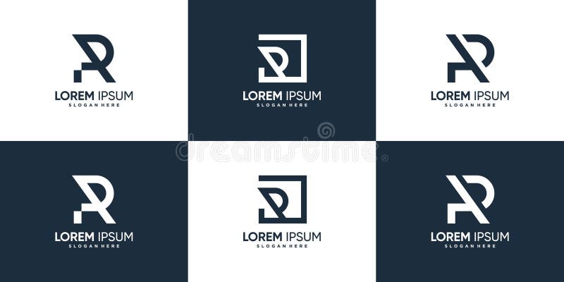 Letter R Logo Collection with Modern Concept Premium Vector Stock ...