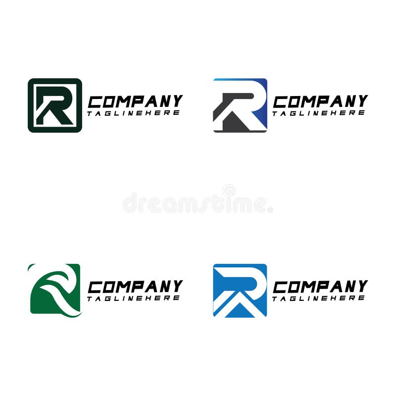 Letter R Logo Icon Design Template Elements Stock Vector - Illustration ...