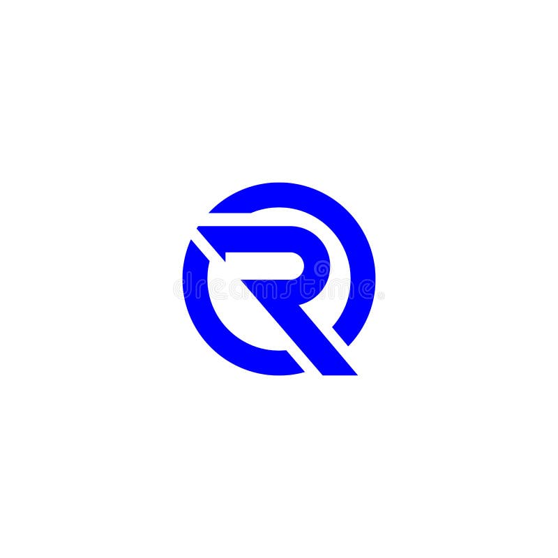 Letter R Logo Icon Template Simple Stock Vector - Illustration of font ...