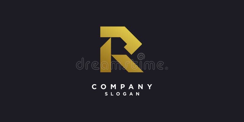 Letter R Logo with Modern Unique Style Premium Vector Part 6 Stock ...