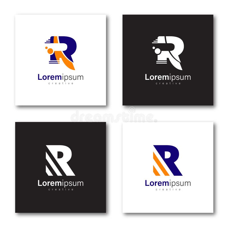 Letter r logo template stock vector. Illustration of business - 227914651