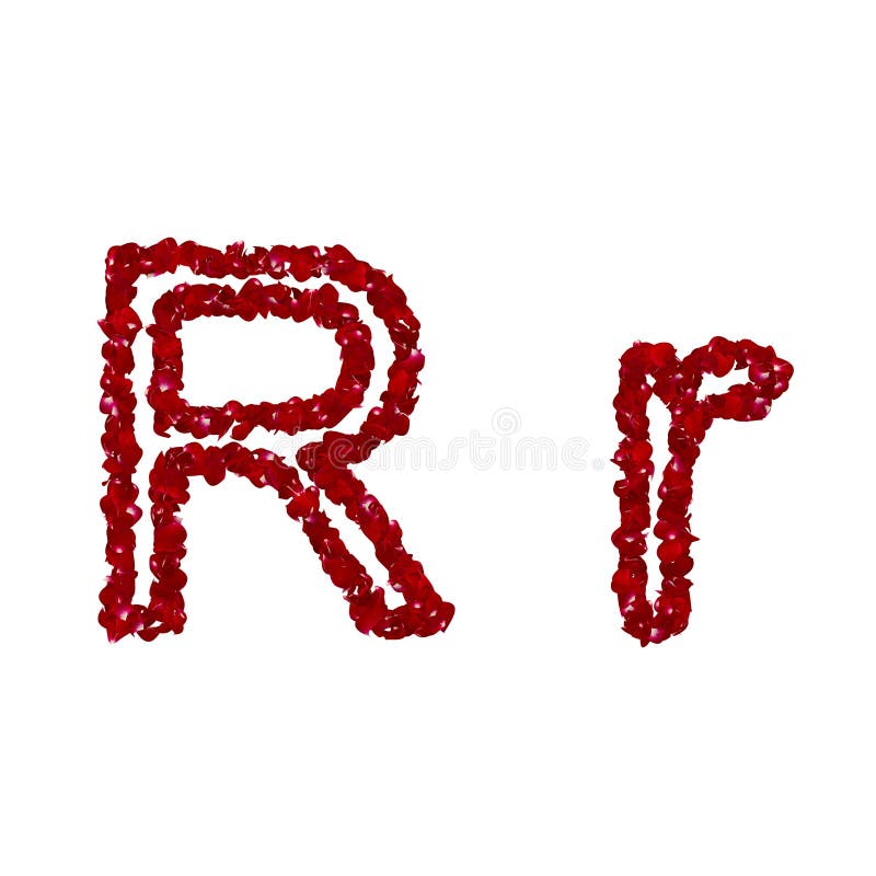 Alphabet Letter R Rose Stock Illustrations – 181 Alphabet Letter R Rose ...