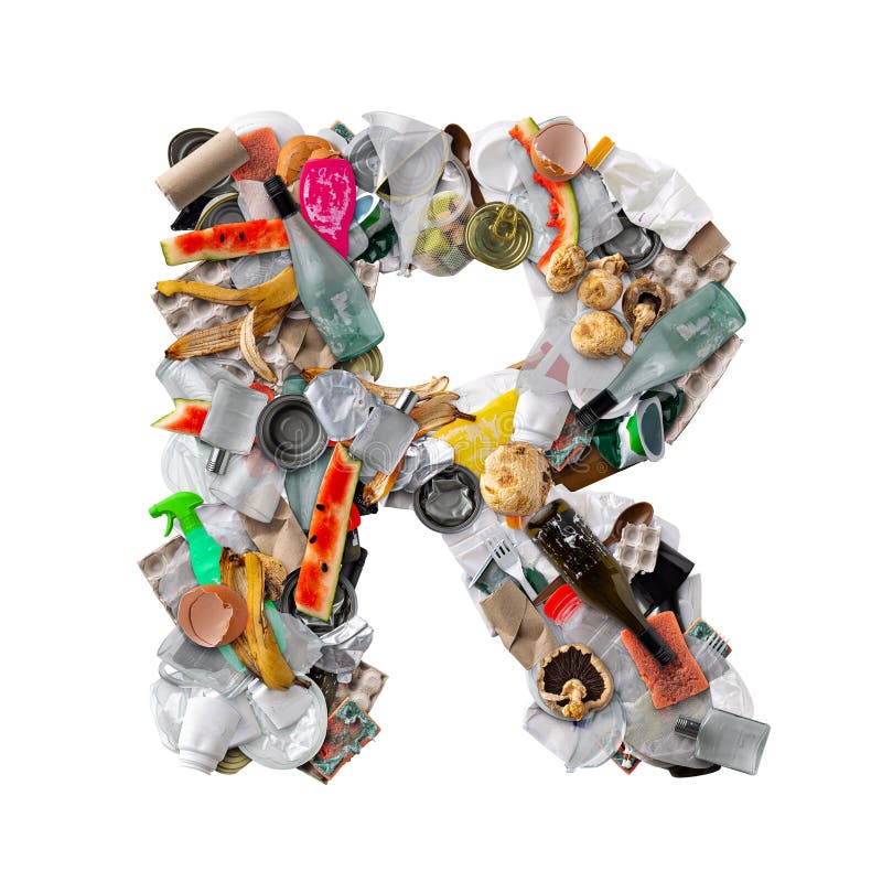 Letter R Made Trash Stock Photos - Free & Royalty-Free Stock Photos ...