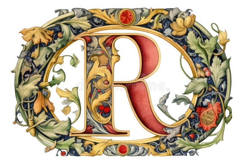 Medieval Letter R Stock Illustrations – 211 Medieval Letter R Stock ...
