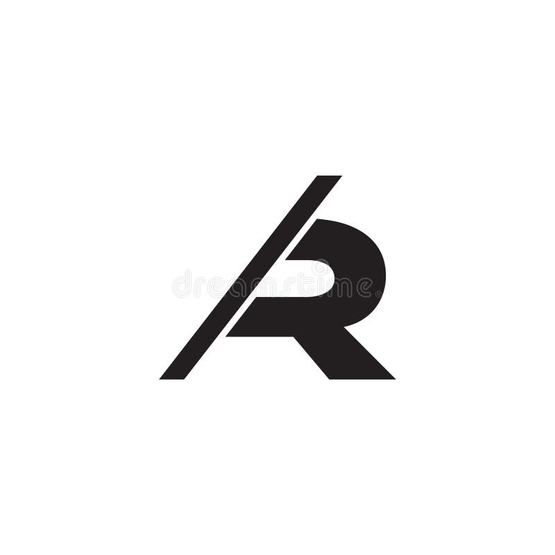 Letter R Motion Slice Simple Logo Vector Stock Vector - Illustration of ...