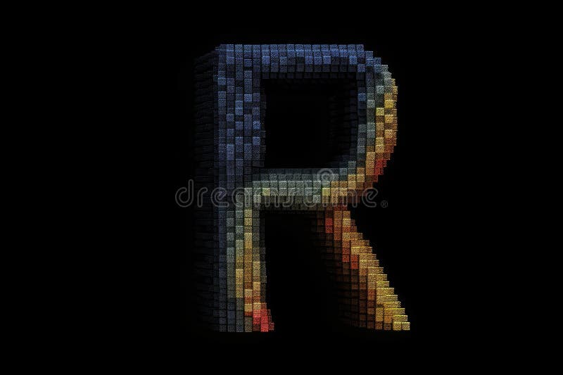 Pixel R Letter Stock Illustrations – 405 Pixel R Letter Stock ...