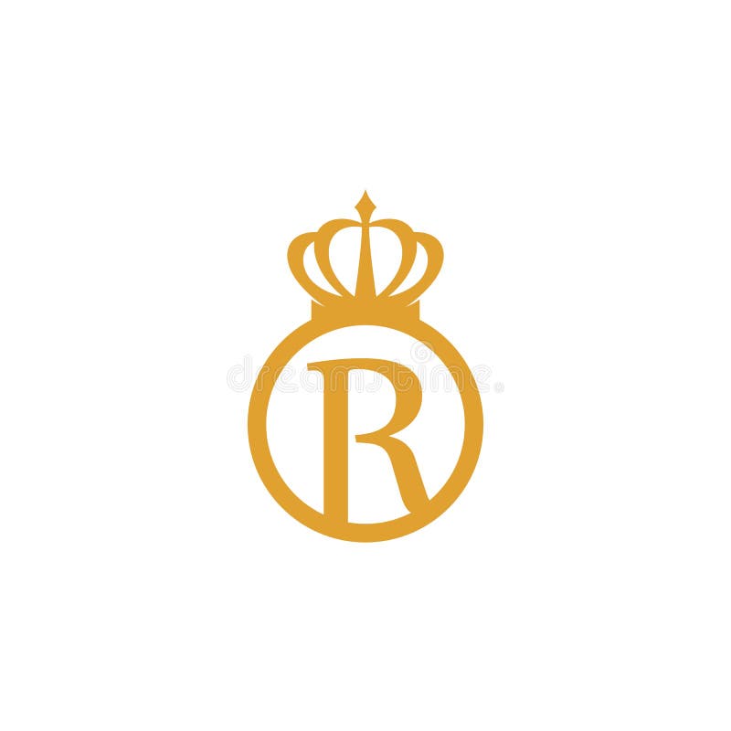 Letter R Royal Logo Vector Icon Illustratin Stock Vector - Illustration ...
