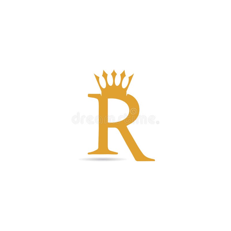 Letter R Royal Logo Vector Icon Illustratin Stock Vector - Illustration ...