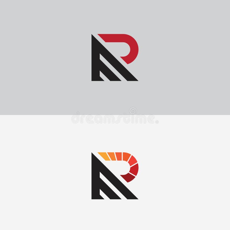 Letter R RPM Logo Vector Design Stock Vector - Illustration of design ...