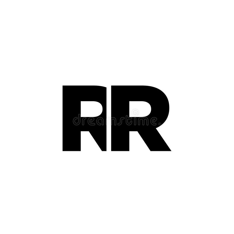 Letter R and R, RR Logo Design Template. Minimal Monogram Initial Based ...