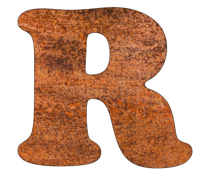 Letter G on Rusty Metal Sheet Background Stock Image - Image of detail ...