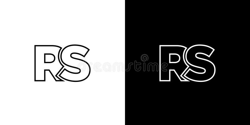 Letter R and S, RS Logo Design Template. Minimal Monogram Initial Based ...