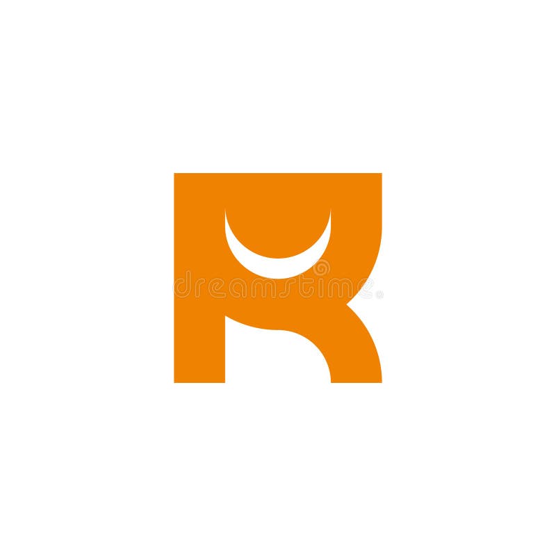 Letter R Smile Simple Fun Logo Vector Stock Vector - Illustration of ...