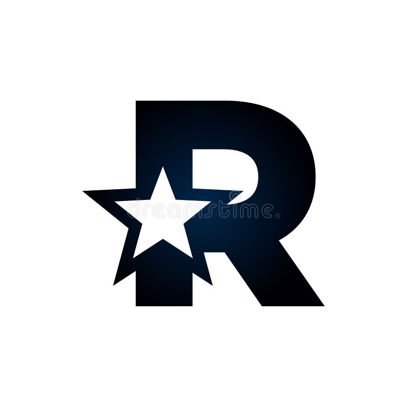 Letter R Star Logo. Usable for Winner, Award and Premium Logos Stock ...