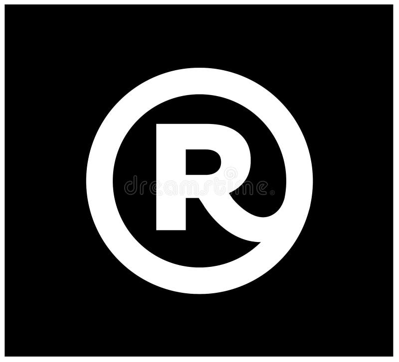 Letter `R` Symbol. Registration Company Logo Monogram R Vector Stock ...