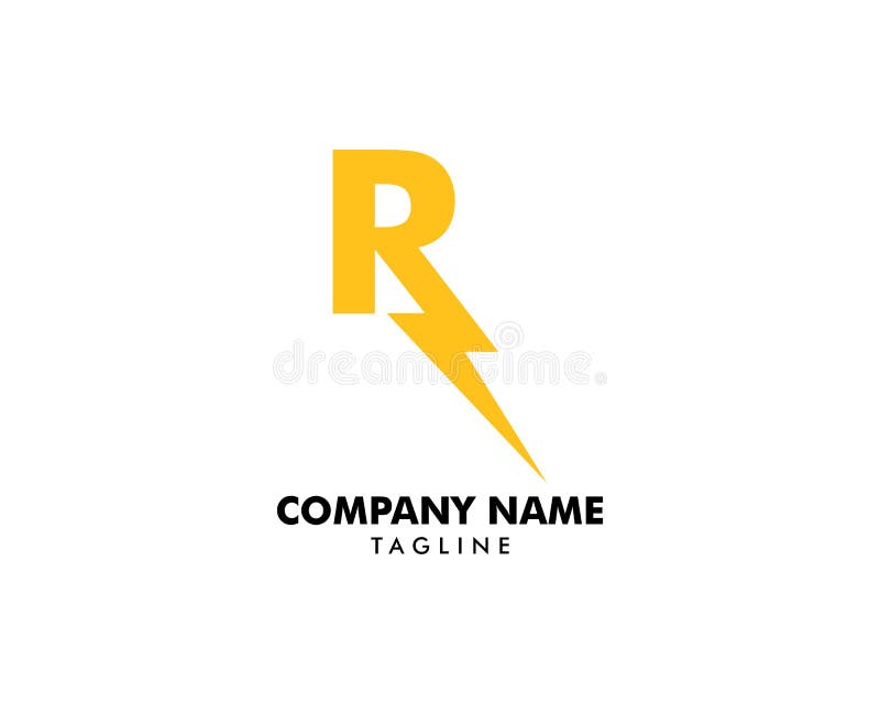 Thunder Letter R Logo Stock Illustrations – 139 Thunder Letter R Logo ...