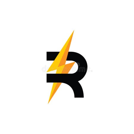 Thunder Letter R Logo Stock Illustrations – 140 Thunder Letter R Logo ...