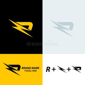 Thunder Letter R Logo Stock Illustrations – 140 Thunder Letter R Logo ...