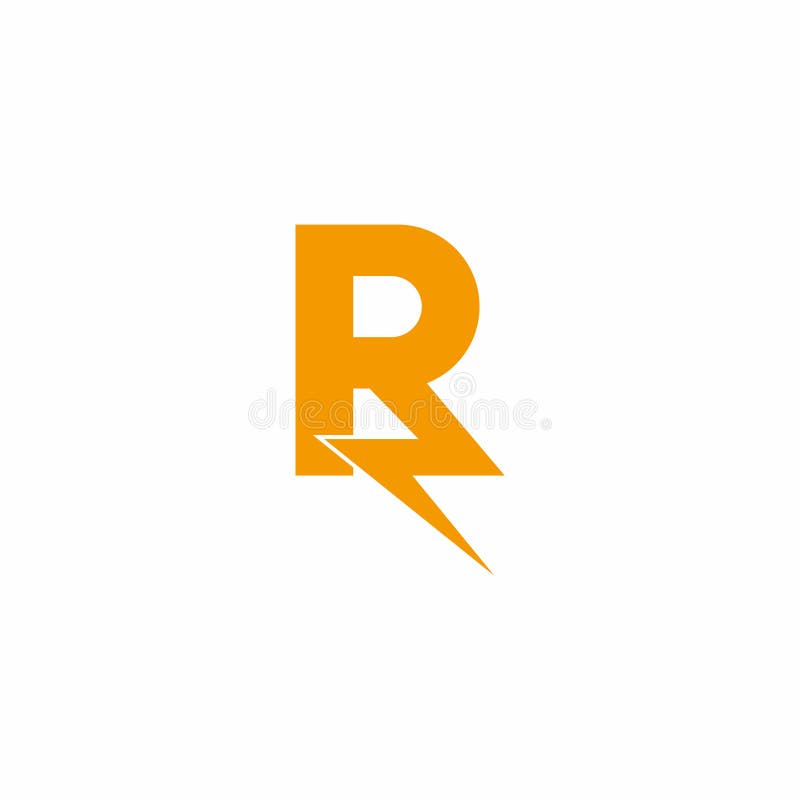 Thunder Letter R Logo Stock Illustrations – 114 Thunder Letter R Logo ...