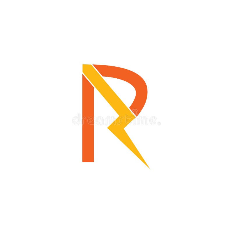Thunder Letter R Logo Stock Illustrations – 69 Thunder Letter R Logo ...