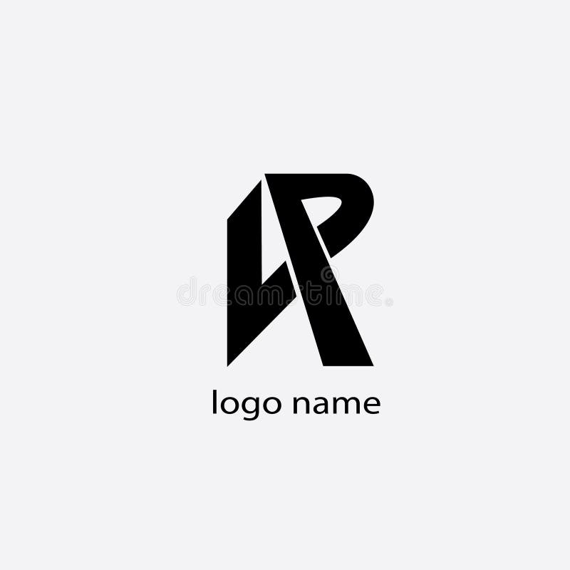 Letter R Unique Creative Logo Vector Design Stock Vector - Illustration ...