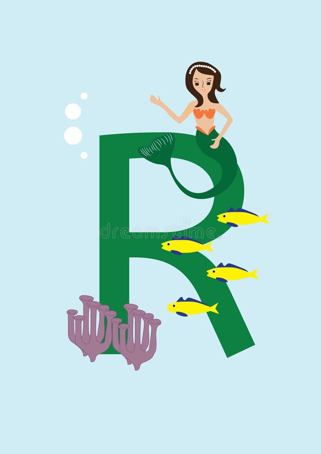 Mermaid Alphabets Stock Illustrations – 16 Mermaid Alphabets Stock ...