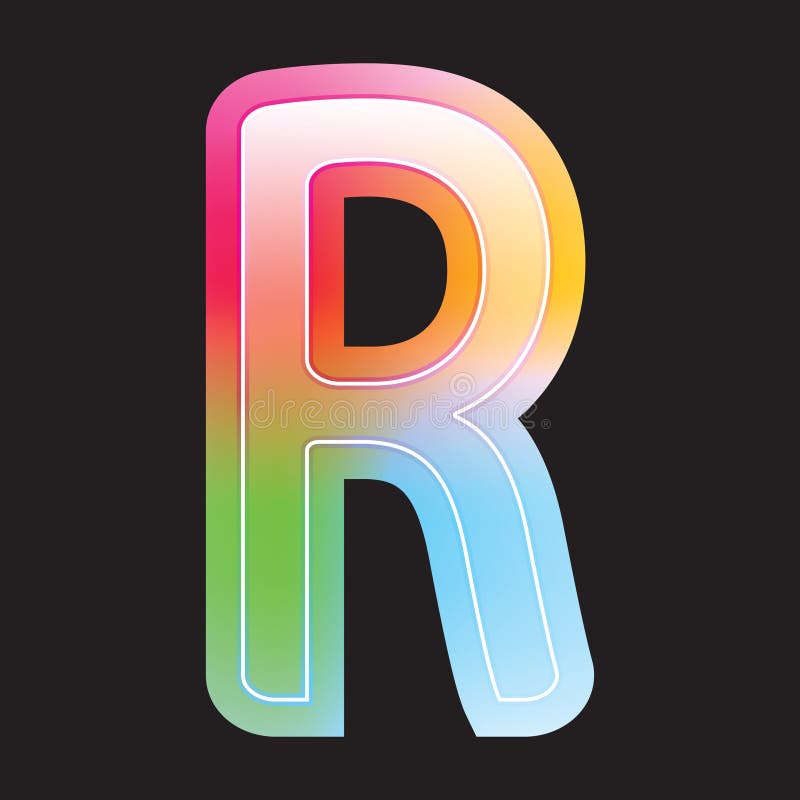 Letter R. Vector Illustration Decorative Design Stock Vector ...
