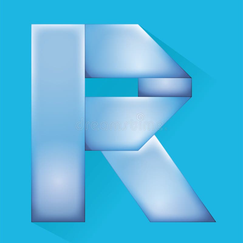 Letter R. Vector Illustration Decorative Design Stock Vector ...