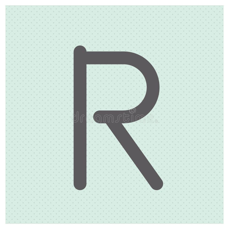 Letter R Vector Illustration. Vector Illustration Decorative Design ...