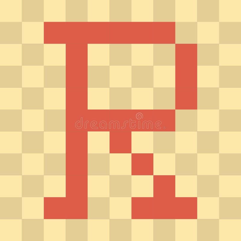 Letter R Pixels Stock Illustrations – 72 Letter R Pixels Stock ...