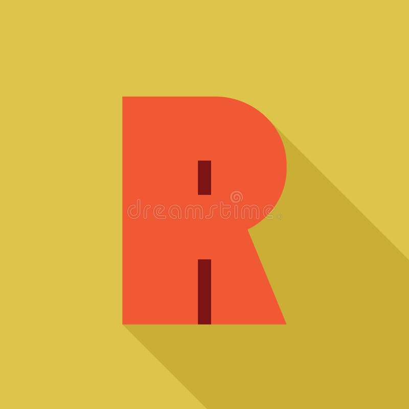 Letter R. Vector Illustration Decorative Design Stock Vector ...