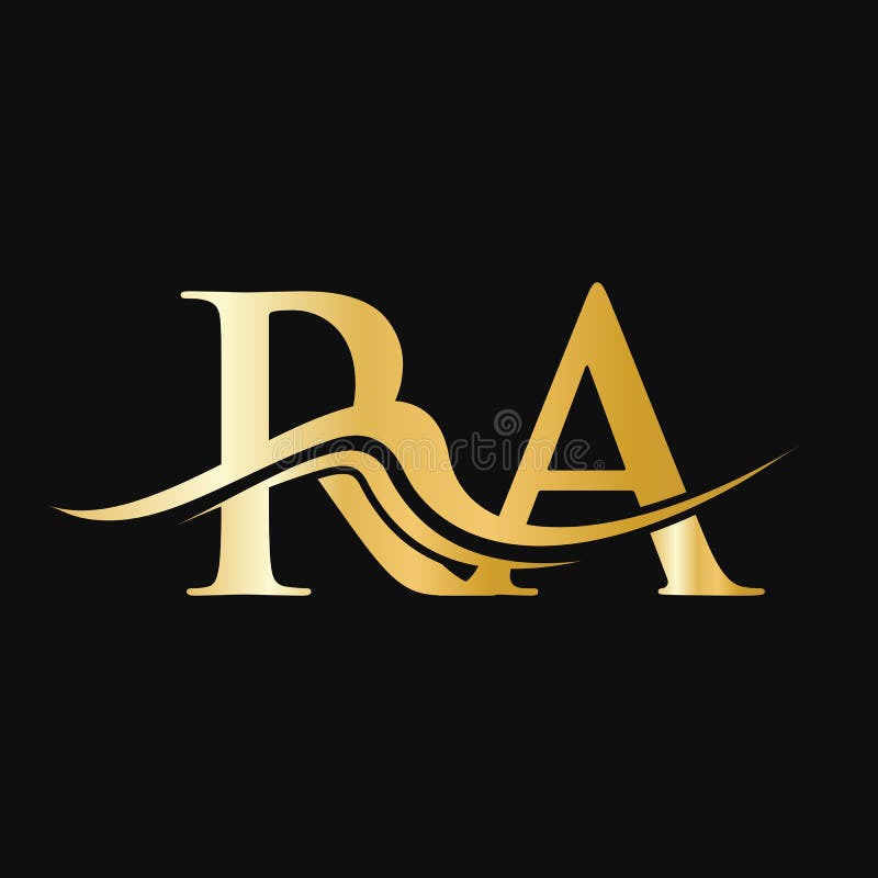 Letter RA Logo Design. Initial RA Logotype Template for Business and ...