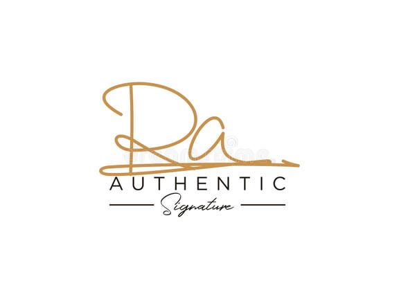 Letter RA Signature Logo Template Vector Stock Vector - Illustration of ...