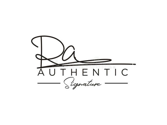 Letter RA Signature Logo Template Vector Stock Vector - Illustration of ...