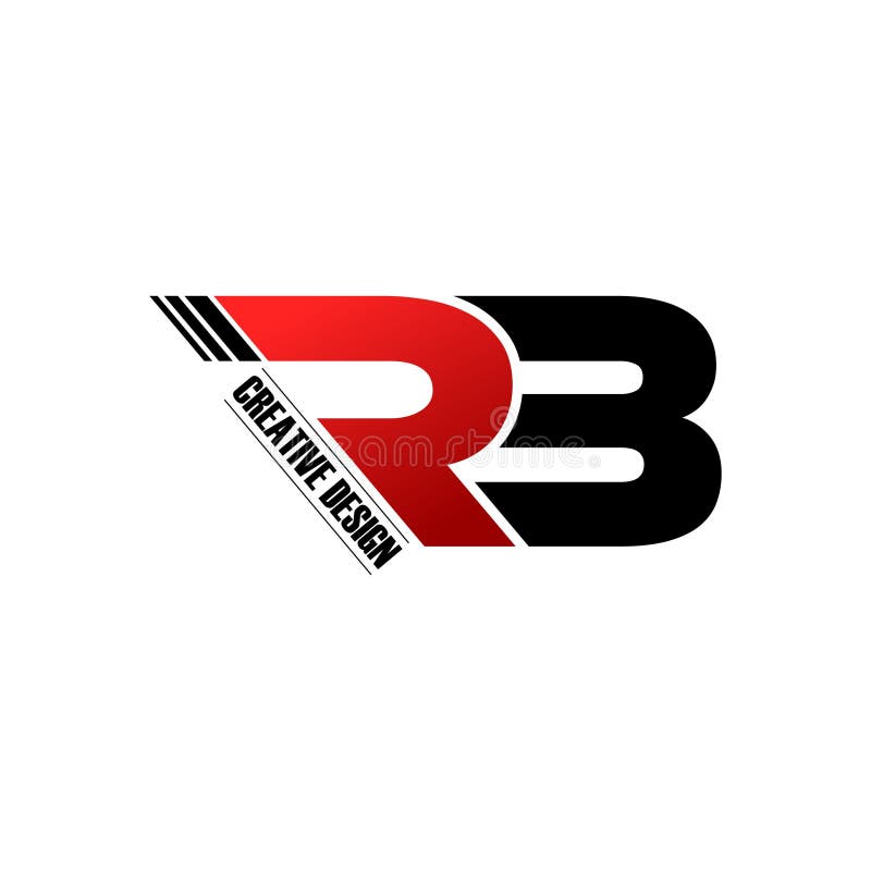 Letter RB Simple Logo Icon Design Vector. Stock Vector - Illustration ...